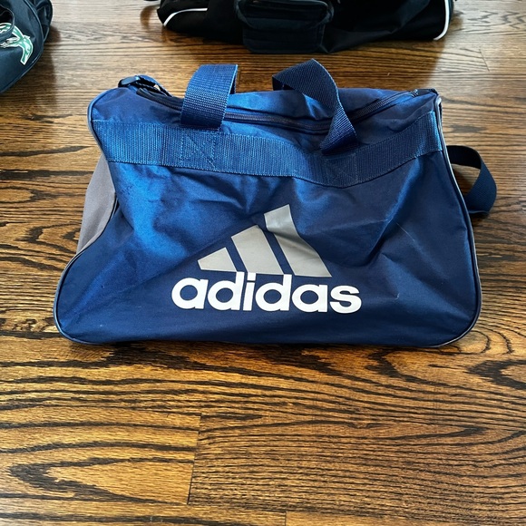 adidas | Bags | Adidas Duffle Bag Blue And Gray Like New | Poshmark